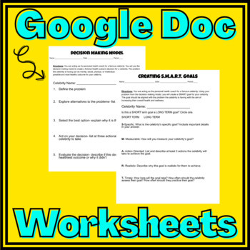 Decision Making Model & SMART Goals | Lesson, Notes, Worksheet