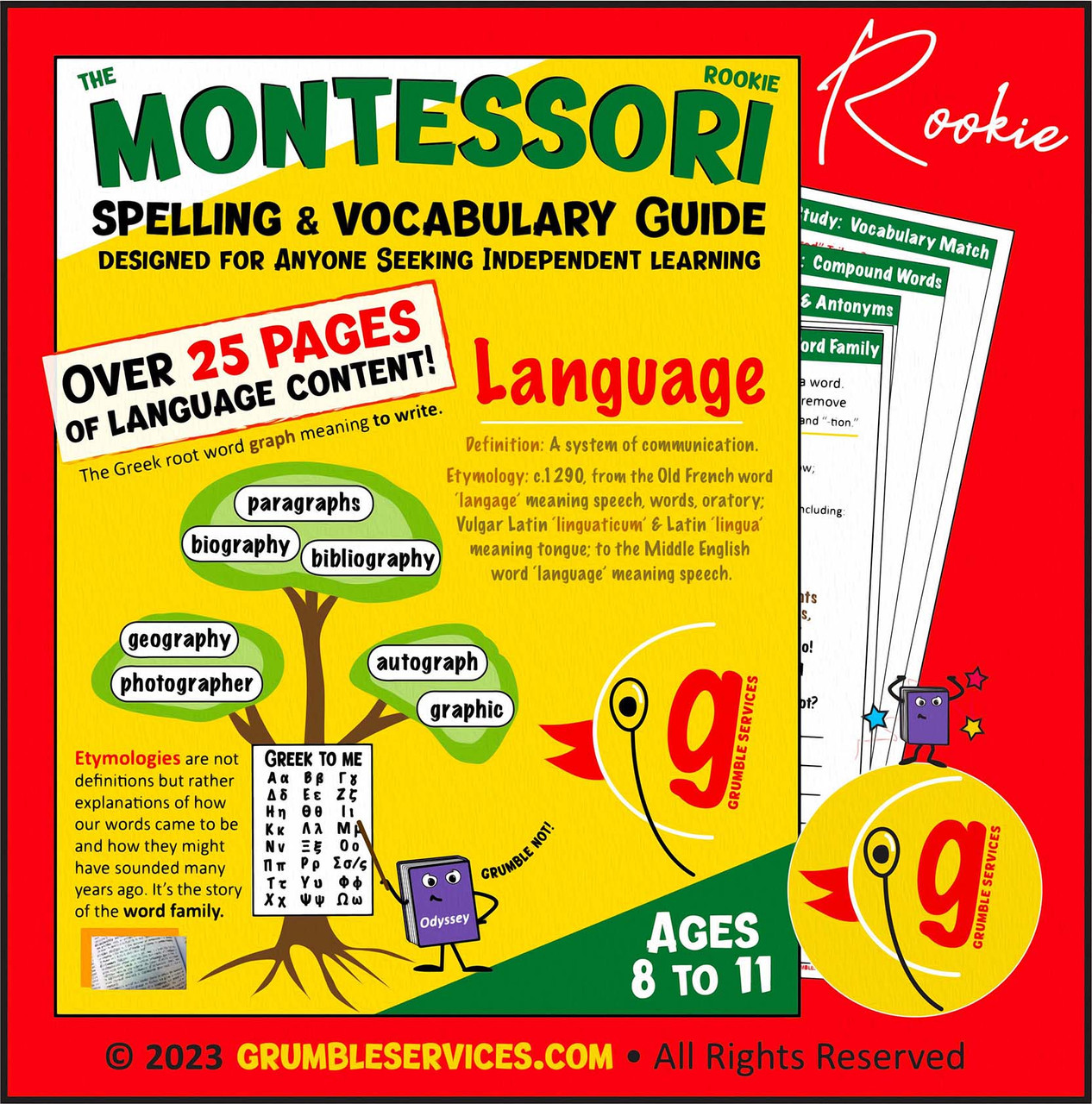 Montessori Spelling & Vocabulary BUNDLE: Spelling Activities & Practice ...