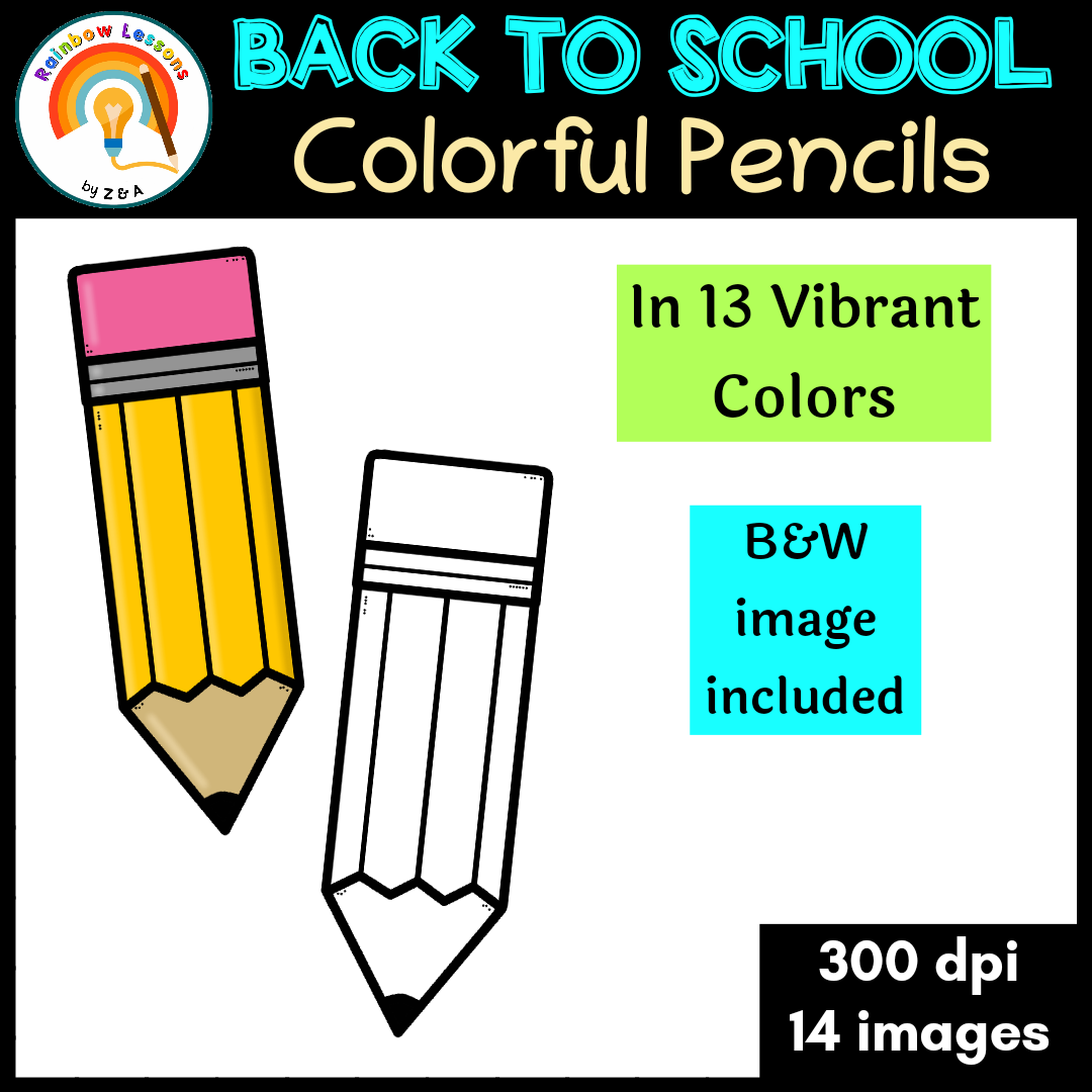 Pencil Cliparts | Colorful Pencils Clip art | Rainbow Pencils Clipart ...