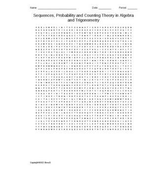 Sequences Probability & Counting Theory in Algebra and Trigonometry ...