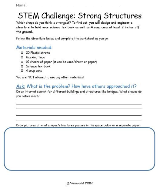 STEM Challenge: Strong Structures - Amped Up Learning