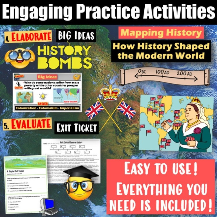 Mapping History Colonization to Imperialism 5-E Lesson | Cause & Effect ...