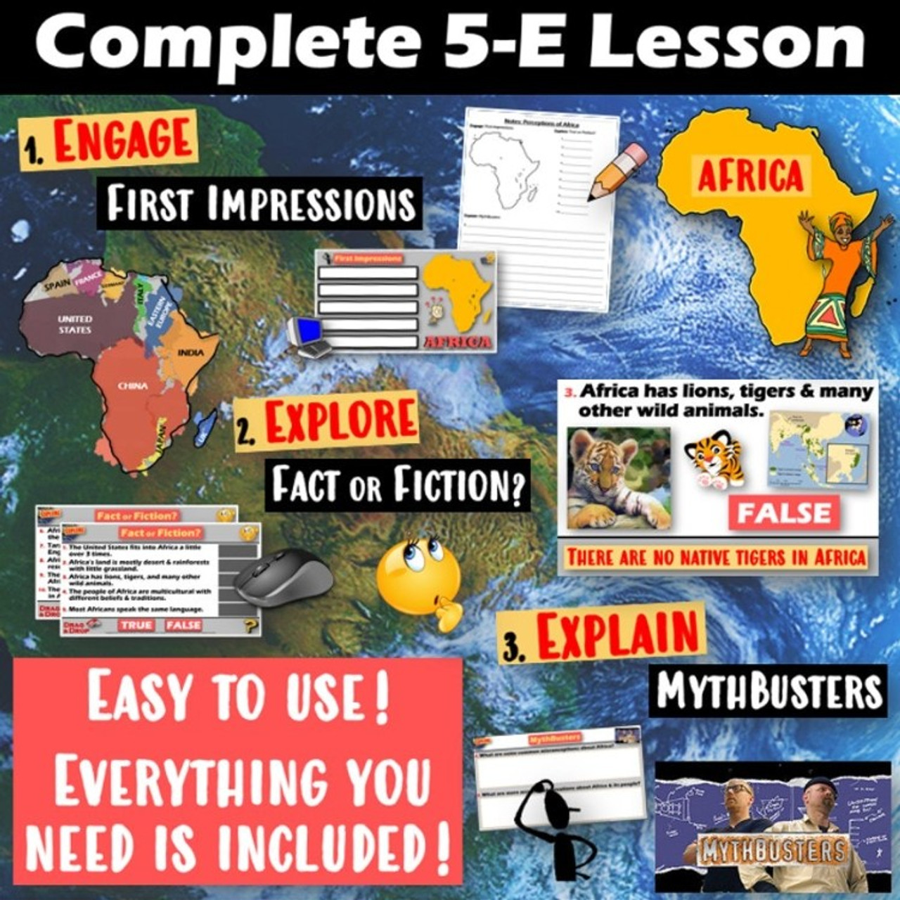 Misconceptions Of Africa 5 E Lesson And Map Investigation Microsoft