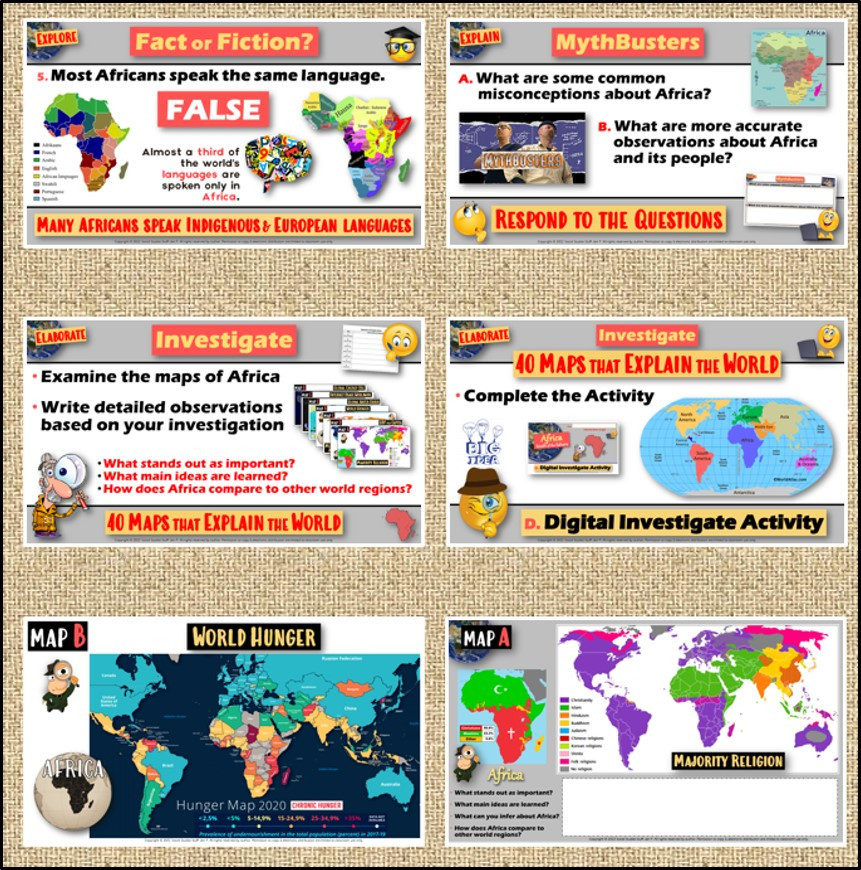 Misconceptions of Africa 5-E Lesson and Map Investigation | Microsoft