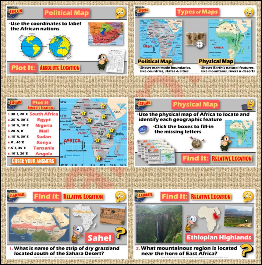 Intro to Landforms and Locations in Africa 5-E Geography Lesson | Google