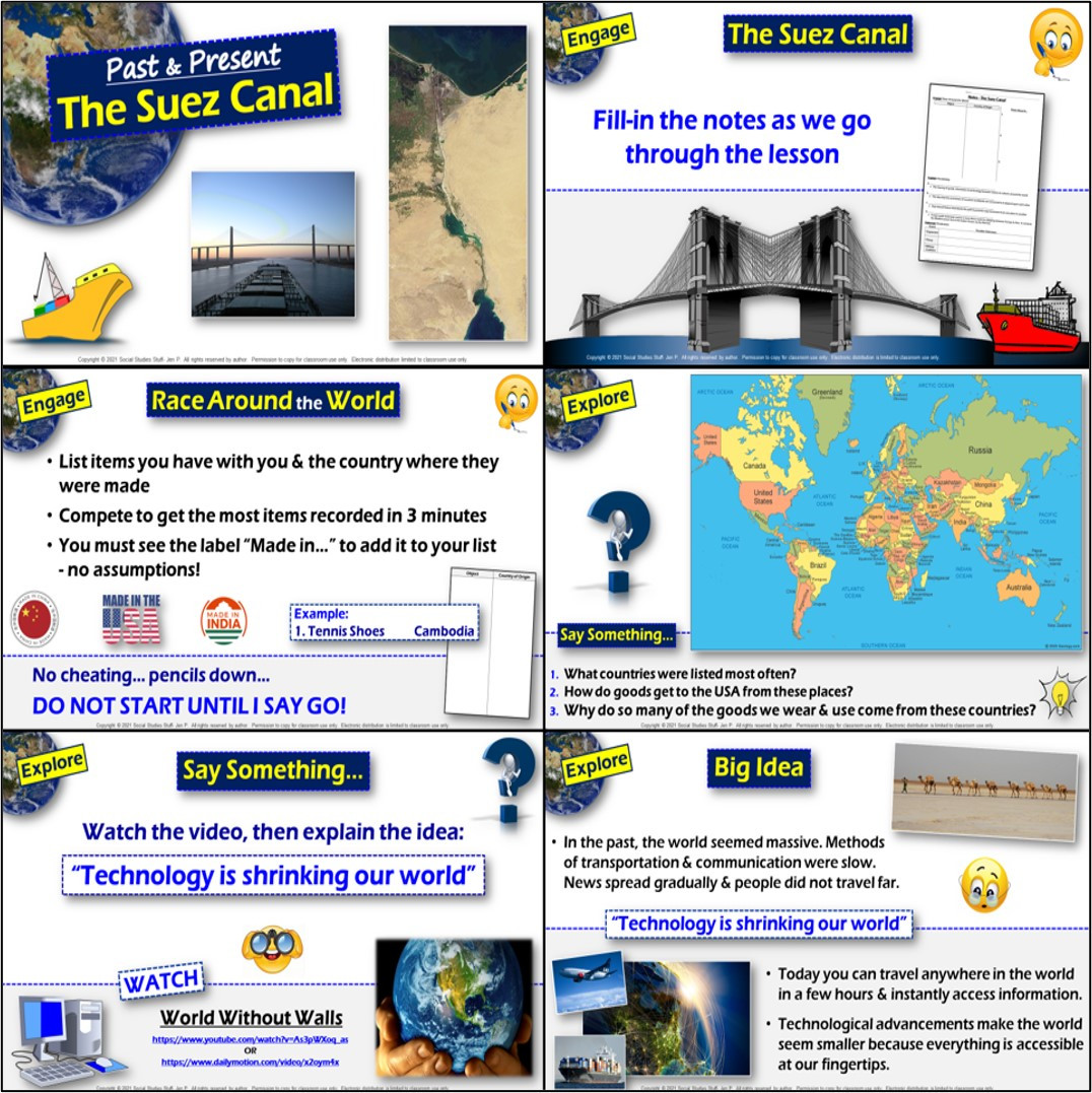 Intro to the Suez Canal 5-E Lesson | Examine Trade and Globalization ...