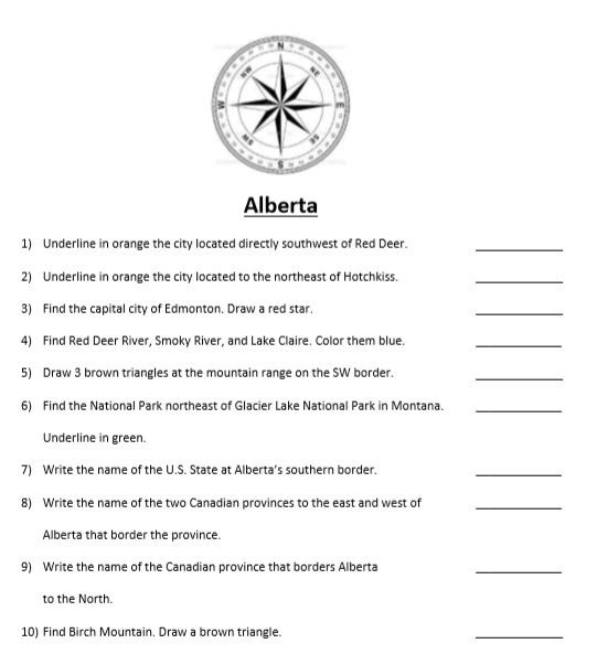 North America, Central America, and South America Map Scavenger Hunt ...