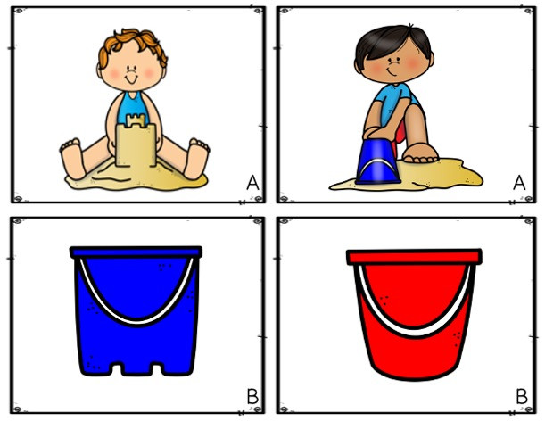 Seasonal Same or Different Task Boxes - Amped Up Learning