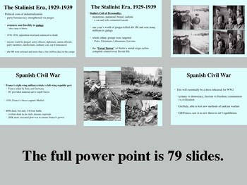 Europe Between the Wars PowerPoint and Note Guide