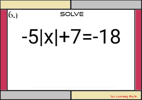 Solving Absolute Value Equations - GOOGLE Slides: 24 Problems - Amped ...