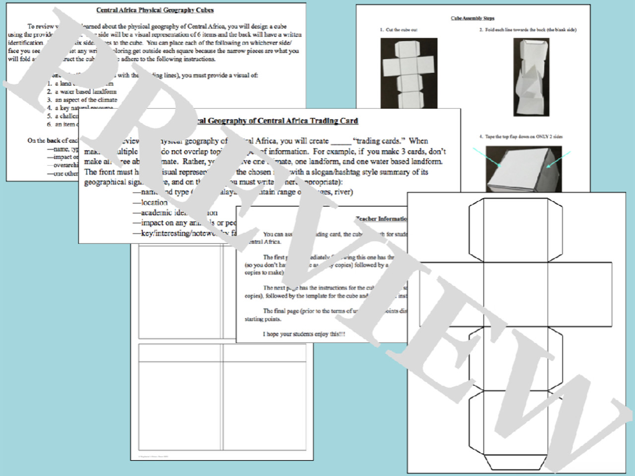 Central Africa World Geography Bundle