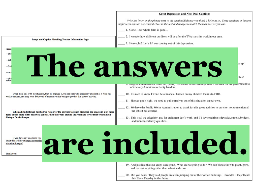 The Great Depression and New Deal BUNDLE