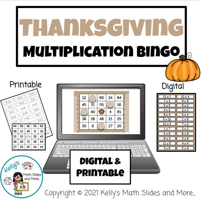 Thanksgiving Multiplication and Division Bundle - Amped Up Learning
