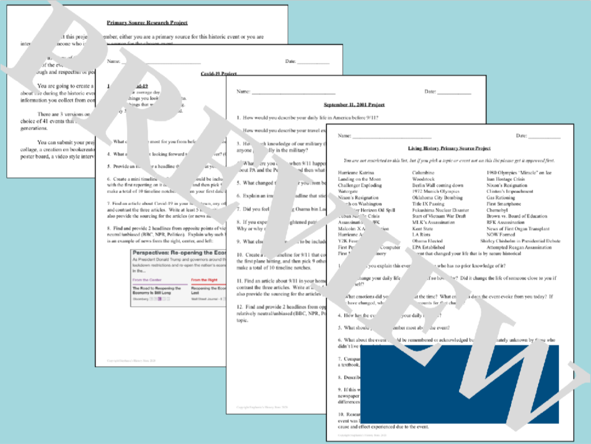 Living History Interview and Research Project