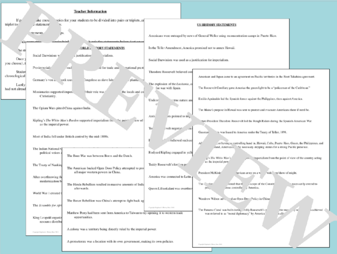 Imperialism True False Fix