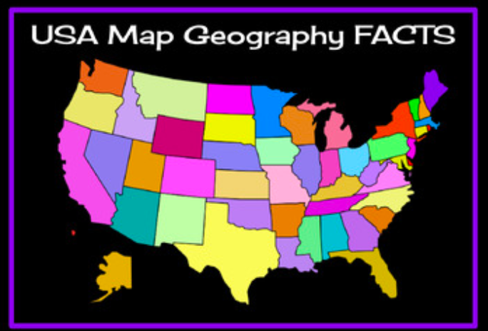 USA Map Geography Facts - Amped Up Learning