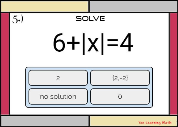 Solving Absolute Value Equations - BOOM CARDS - Digital Task Cards ...