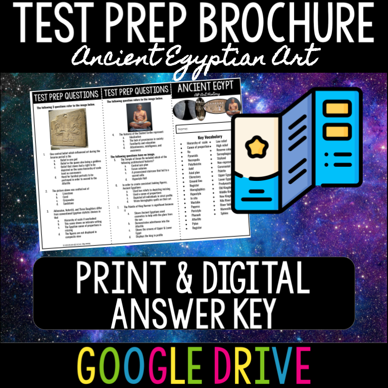 Ancient Egyptian Art Test Prep Brochure - AP Art History - Amped Up ...