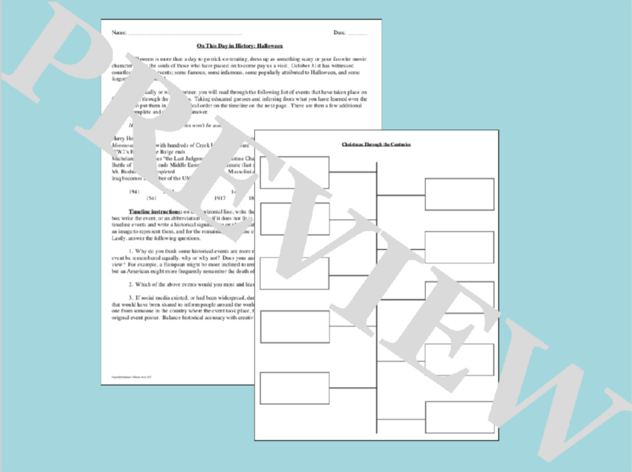 Halloween History Timeline