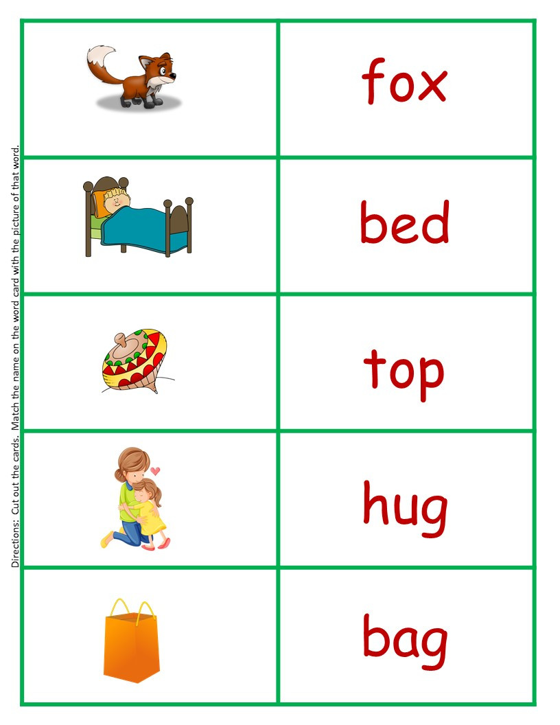 CVC WORDS Match Game - Amped Up Learning