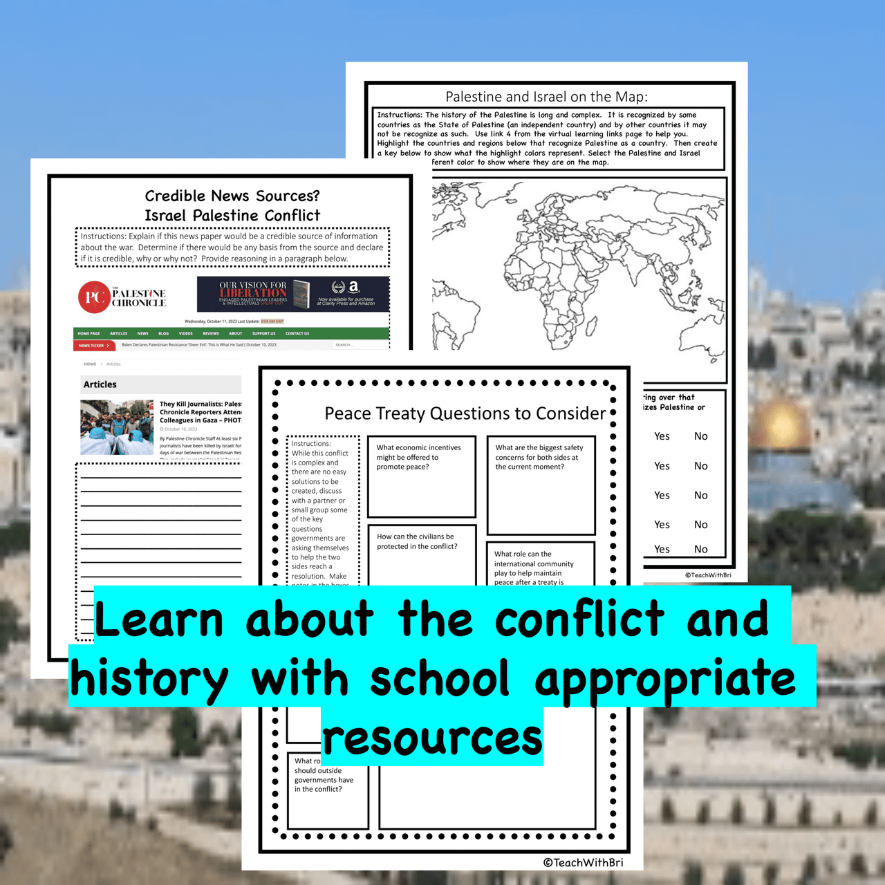 Israel Palestine Conflict Crisis Virtual Field Trip - Amped Up Learning