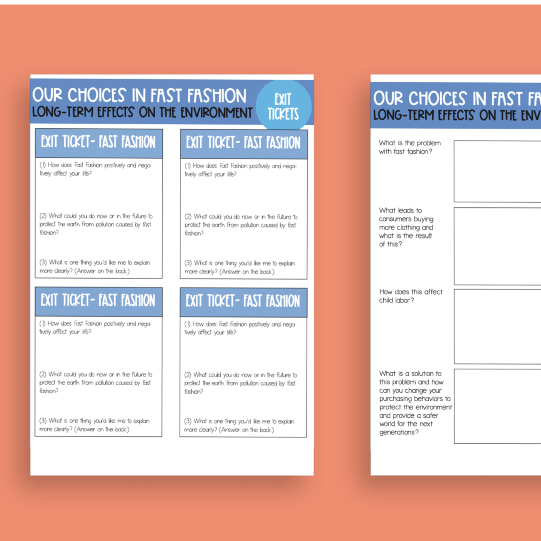 GEOGRAPHY: FAST FASHION CULTURE & ENVIRONMENTAL EFFECTS - Amped Up Learning