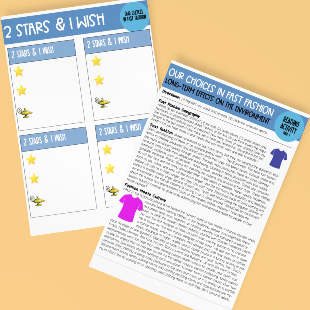 GEOGRAPHY: FAST FASHION CULTURE & ENVIRONMENTAL EFFECTS - Amped Up Learning