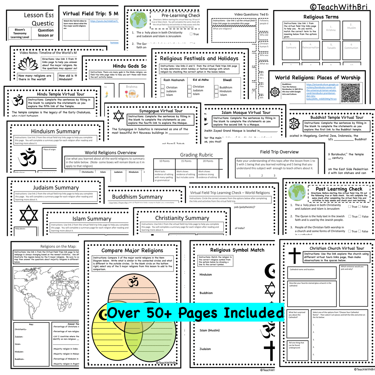World Religions Virtual Field Trip from TeachWithBri