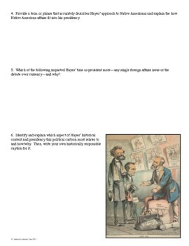 President Rutherford B. Hayes Interview Activity