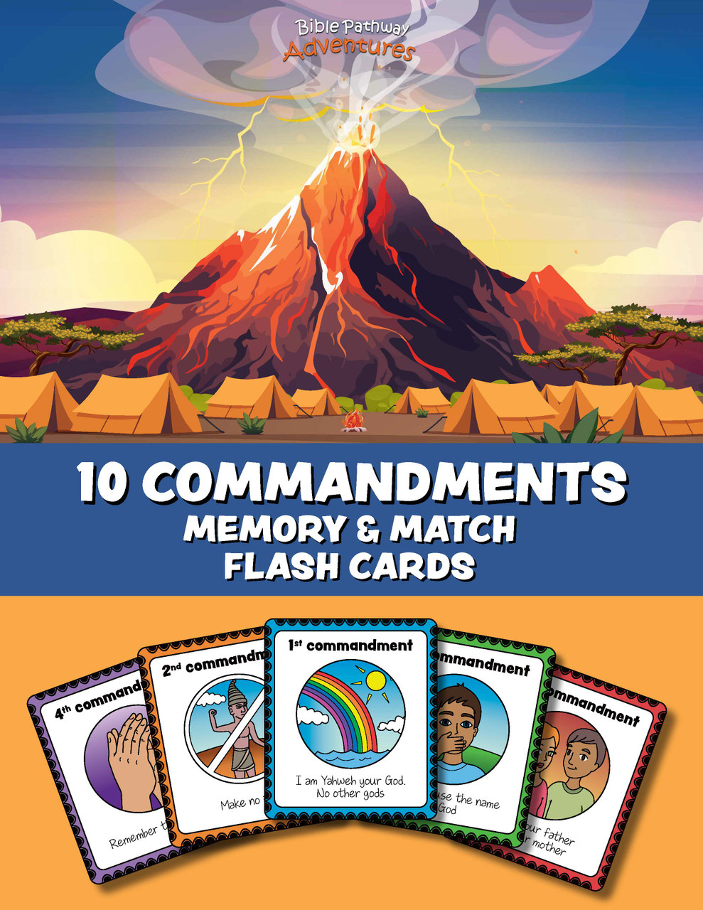 10 Commandments Memory & Match Flash Cards - Amped Up Learning