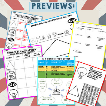 13 Colonies Review Test Symbol Slammin
