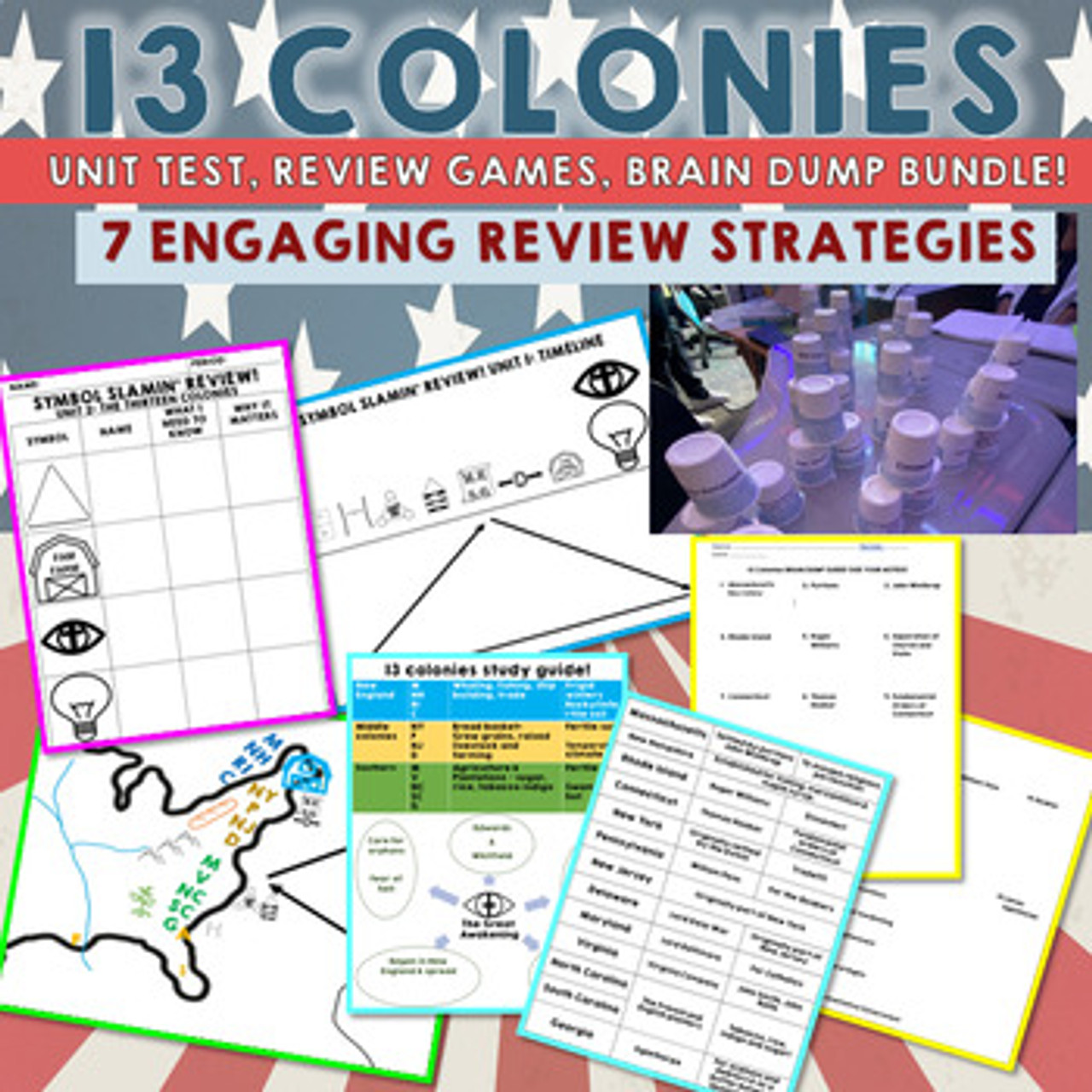 13 Colonies Review & Test- SYMBOL SLAMMIN!