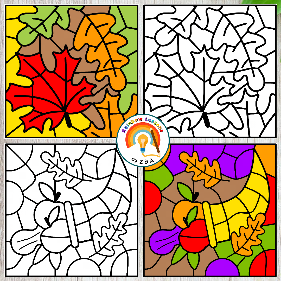 Thanksgiving Color By Number Clipart | Thanksgiving Cliparts ...
