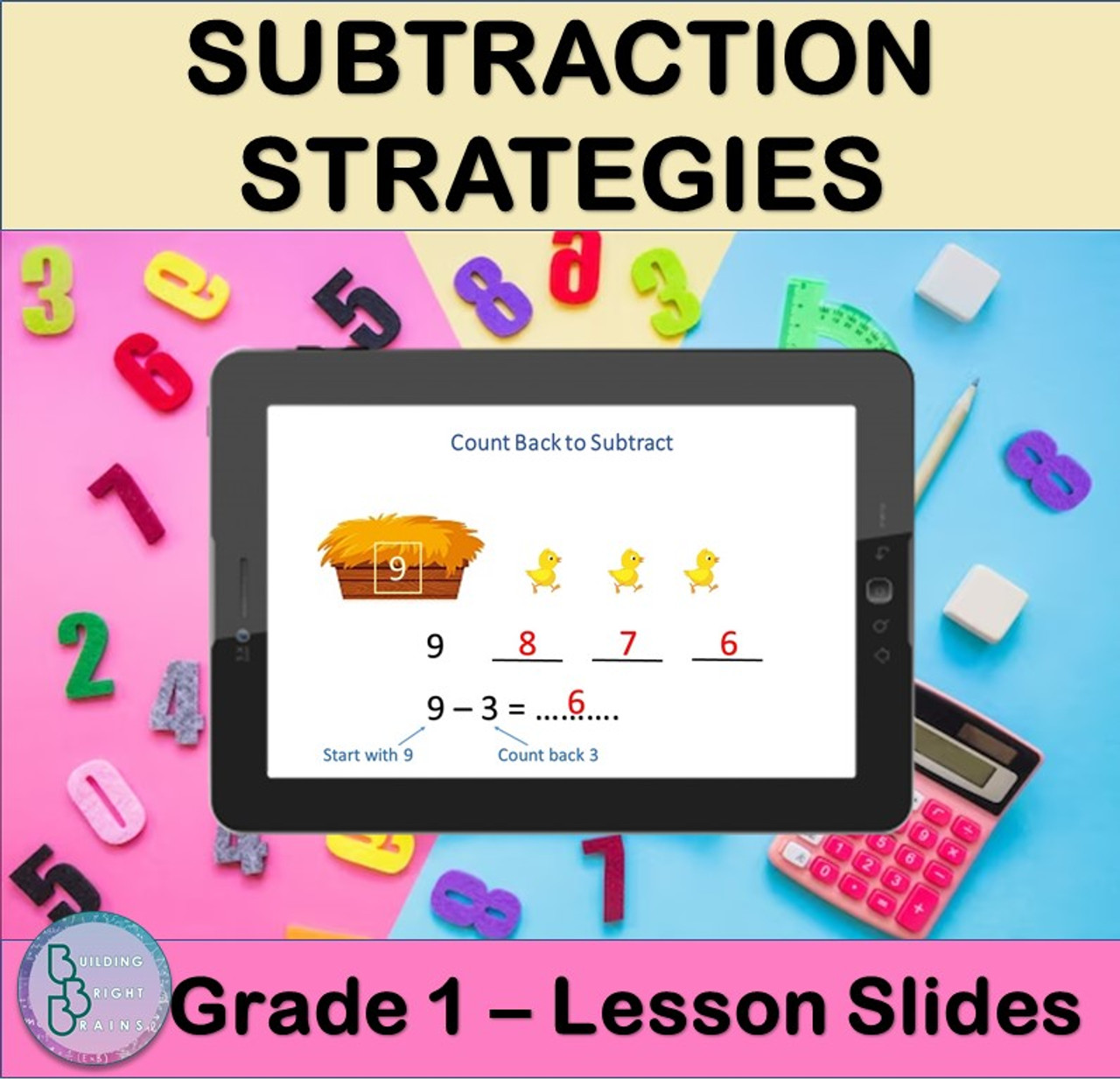 Subtraction Strategies | PowerPoint Lesson Slides for First Grade ...