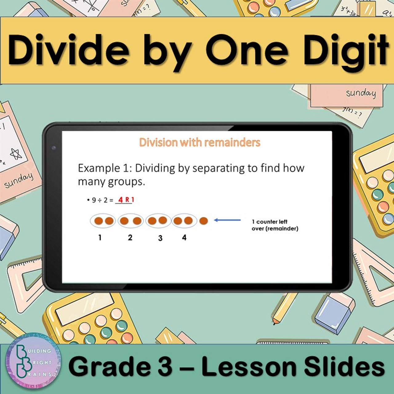 Division | Divide by One Digit | 3rd Grade PowerPoint Lesson Slides