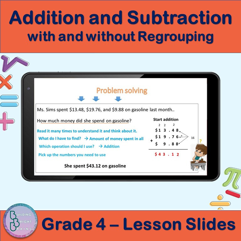 Addition and Subtraction with and without Regrouping | 4th Grade Lesson ...