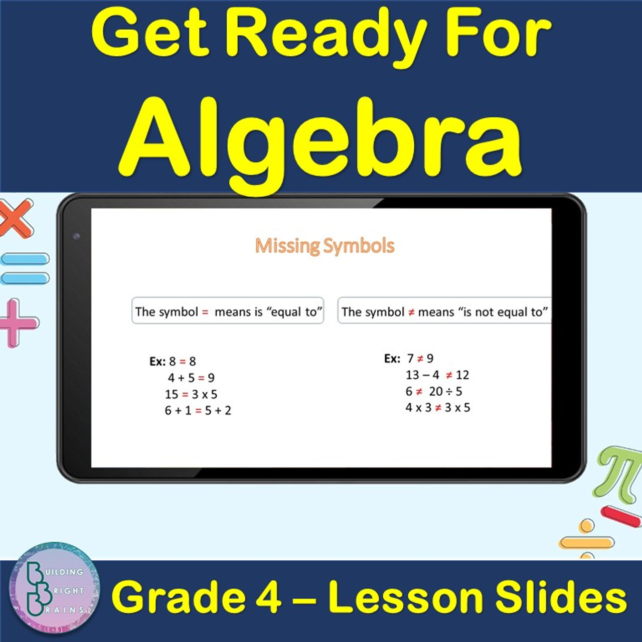 Get Ready For Algebra | 4th Grade PowerPoint Lesson Slides Get Ready For Algebra | 4th Grade PowerPoint Lesson Slides