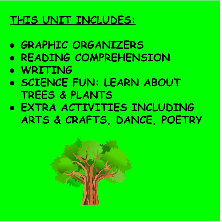 A TREE IS NICE - JANICE MAY UDRY - READING LESSONS & INTERDISCIPLINARY UNIT