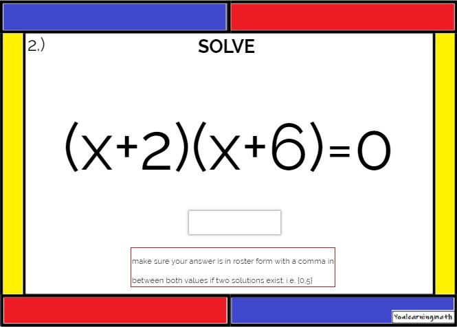 Solving Quadratic Equations by Factoring : Digital BOOM Cards - Notes ...