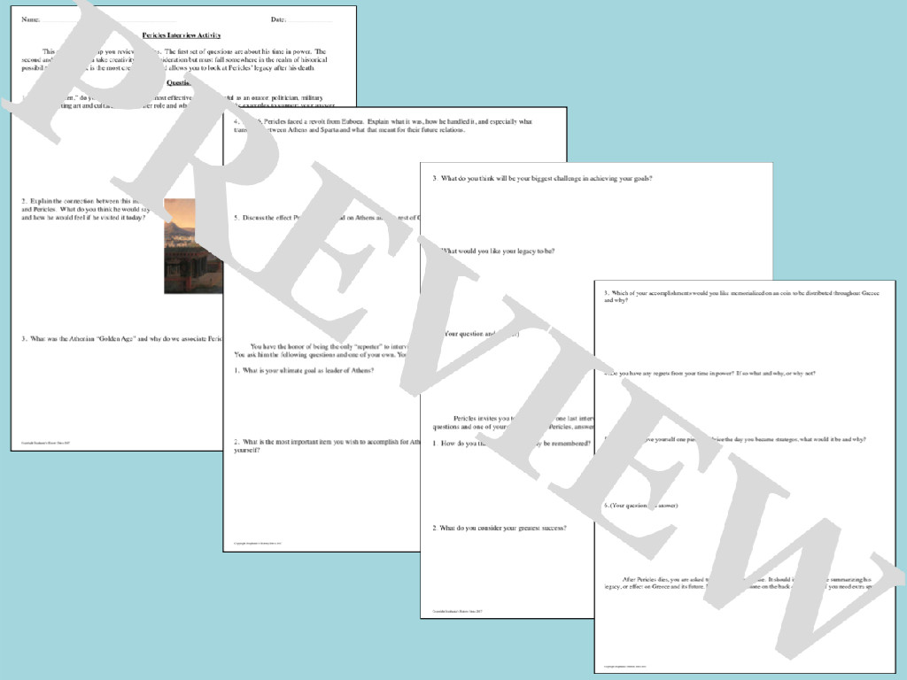 Pericles and the Peloponnesian War Bundle