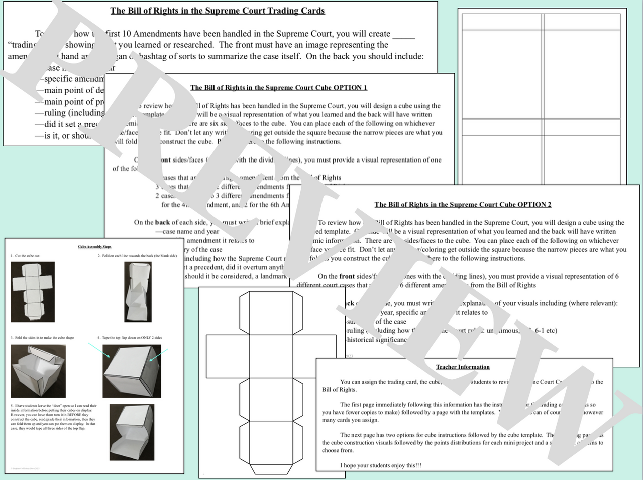 The Bill of Rights in the Supreme Court Mini Projects