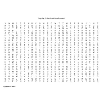 "Professional Development" Vocabulary Word Search for a Business Course ...