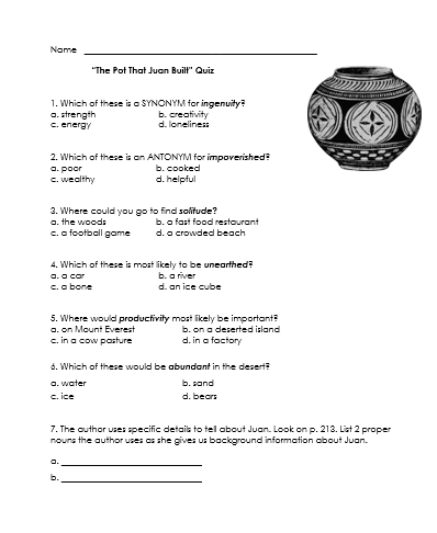 Wonders Reading 2020 Sixth Grade Weekly Selections Quiz Packet