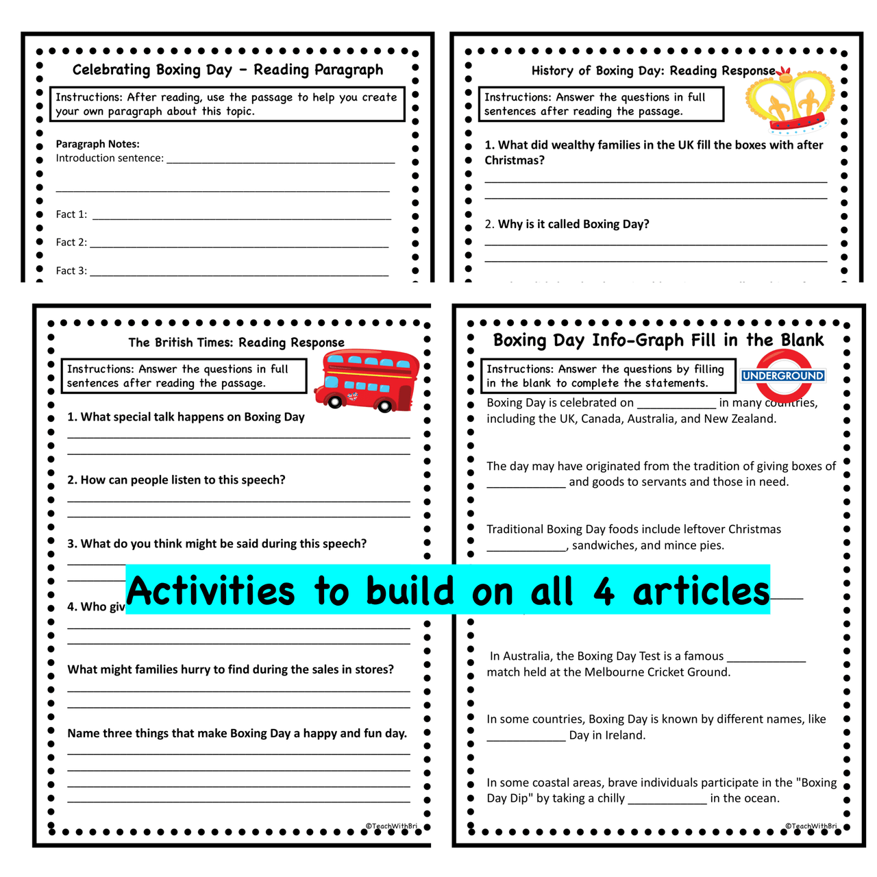 Boxing Day Lesson from TeachWithBri