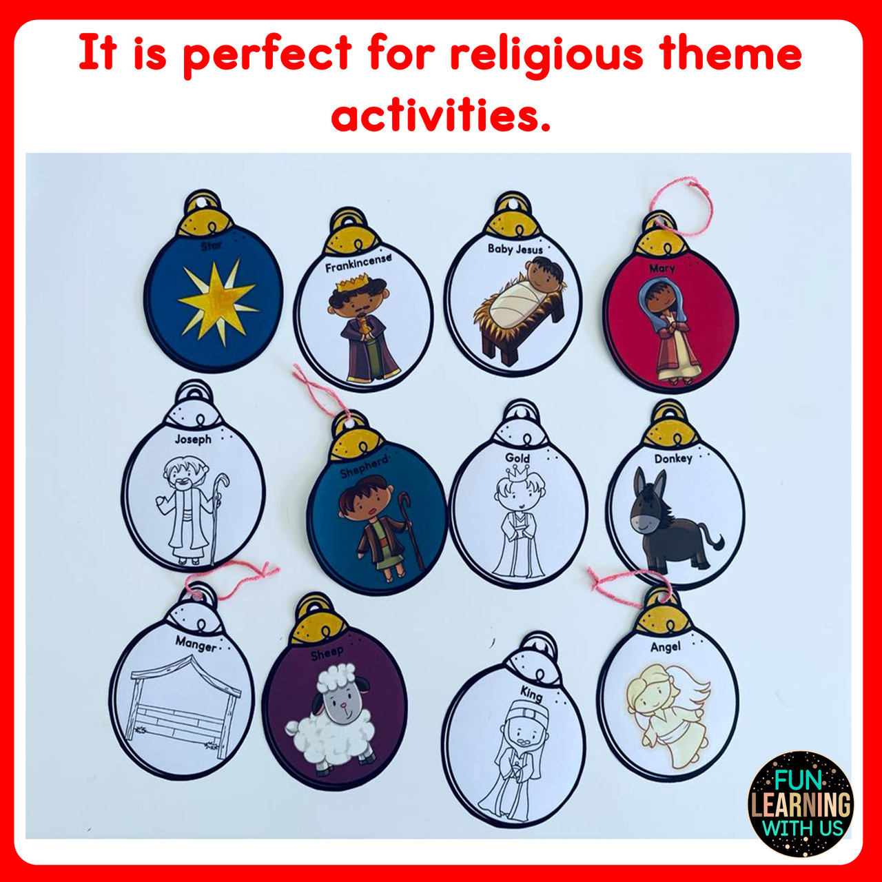 Christmas Nativity Ornaments Craft | Christmas Craft