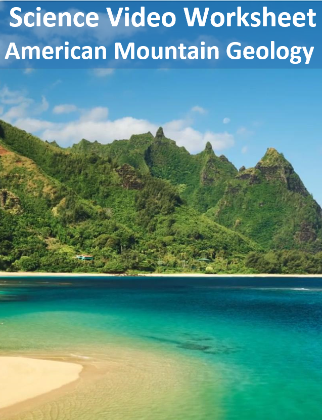 Intro to American Mountain Geology. Video sheet, Google Forms, Easel ...