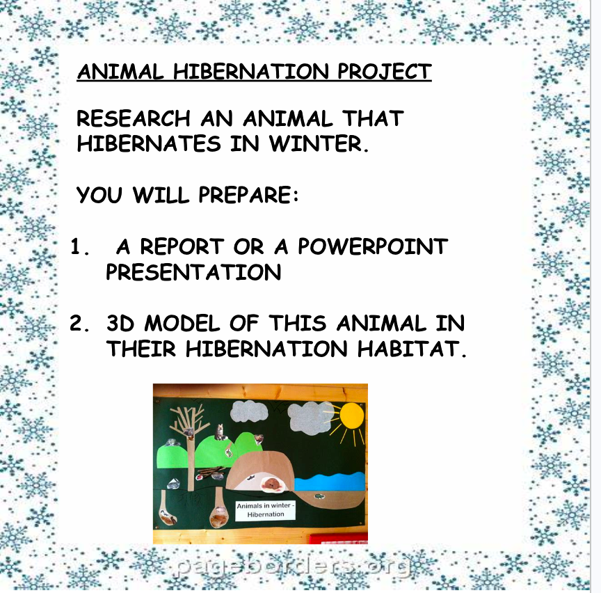 WINTER INTERDISCIPLINARY UNIT OF STUDY: READING,WRITING,MATH,SCIENCE, STEM