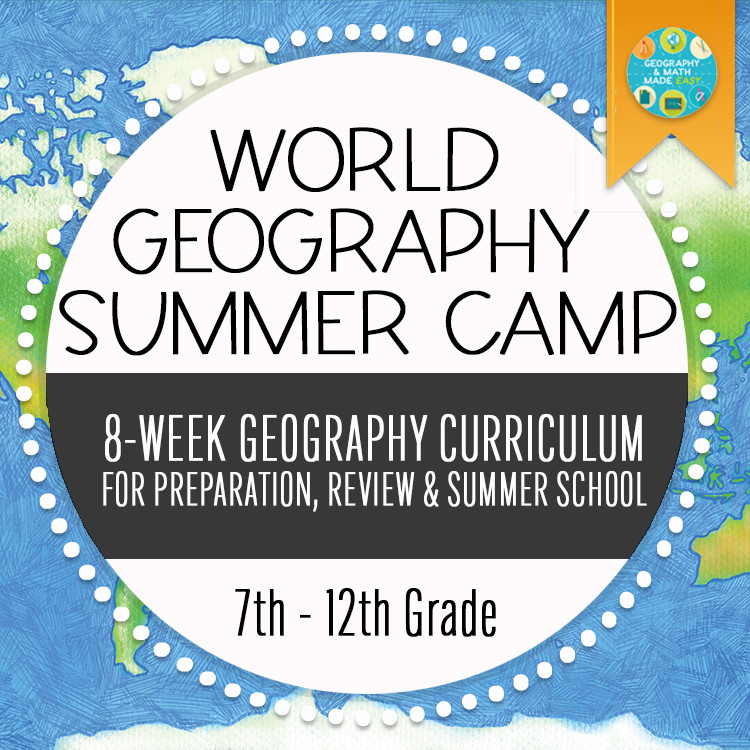 NEW! World Geography Summer Camp Week 1 — Geography Basics Map Skills - Amped Up Learning