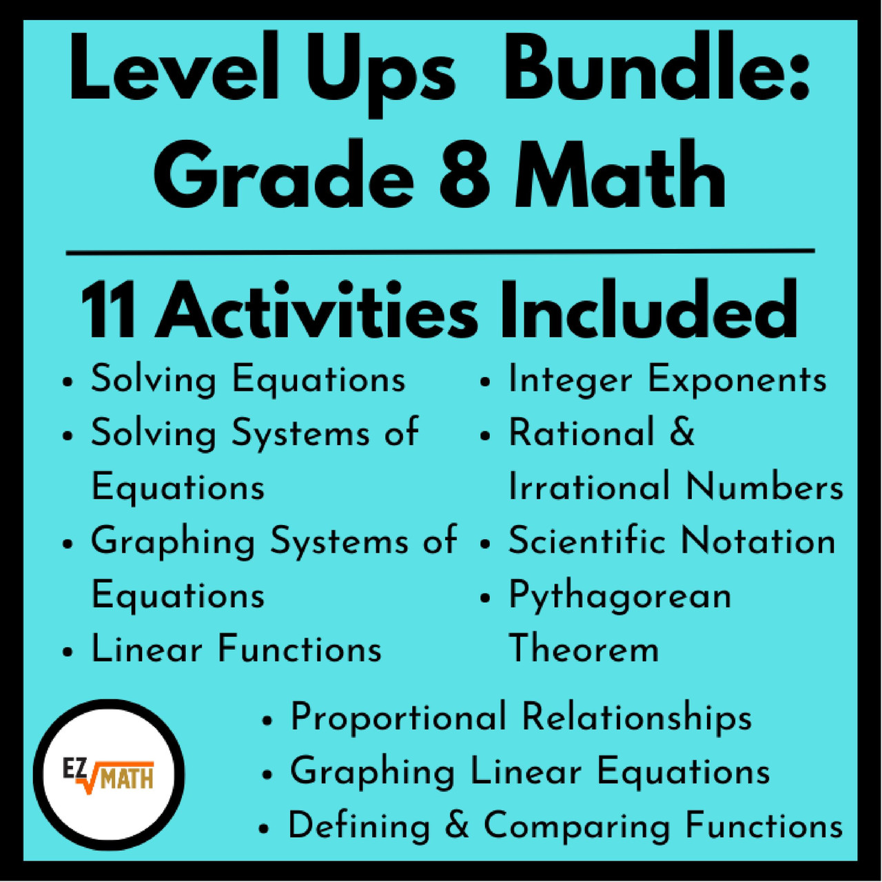 Level Ups: 8th Grade Bundle