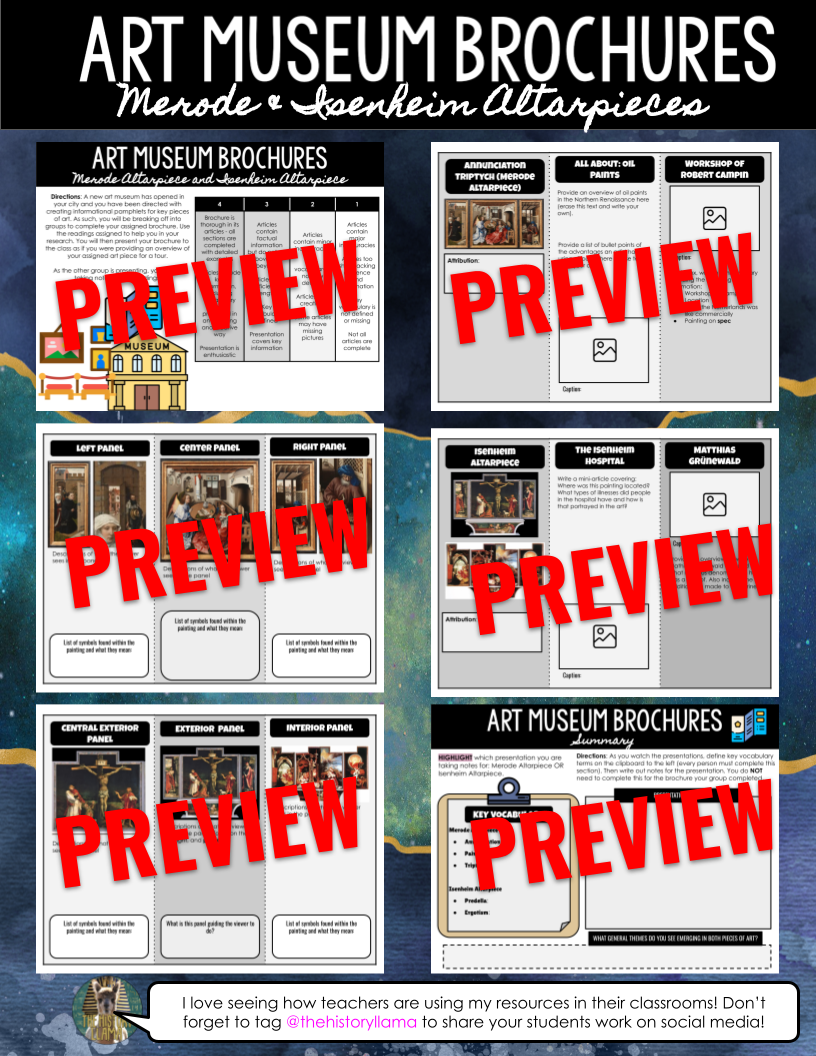 Art Museum Brochures (Merode & Isenheim Altarpieces) - AP Art History ...